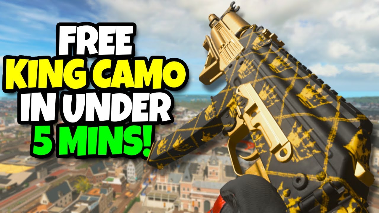 FREE Rare King Camo in Under 5 Mins! 'You Dropped This Camo' CDL Camo - YouTube