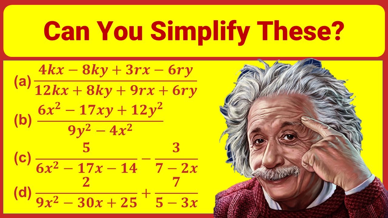 GCE O Level Mathematics: Lecture 23 Simple Algebraic Fractions | O Level Maths Revision - YouTube