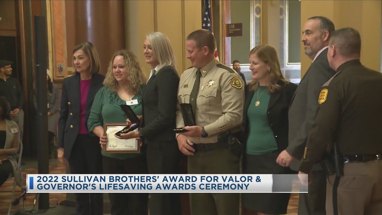 2022 Sullivan Brothers' Award For Valor & Governor's Lifesaving Awards ...