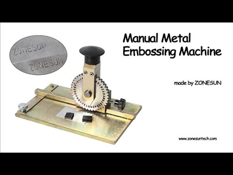 How To Use Manual Metal Stamping Printing Marking - YouTube