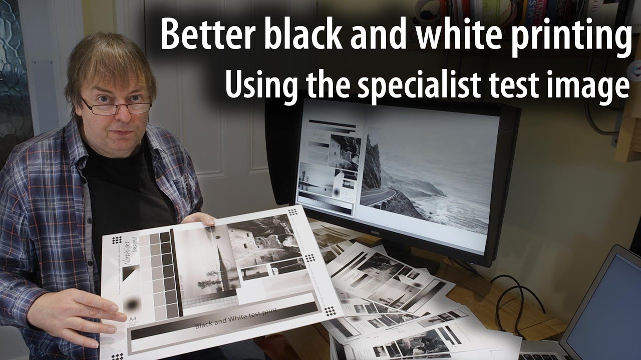 Using a black and white test image to improve BW printing with your own ...