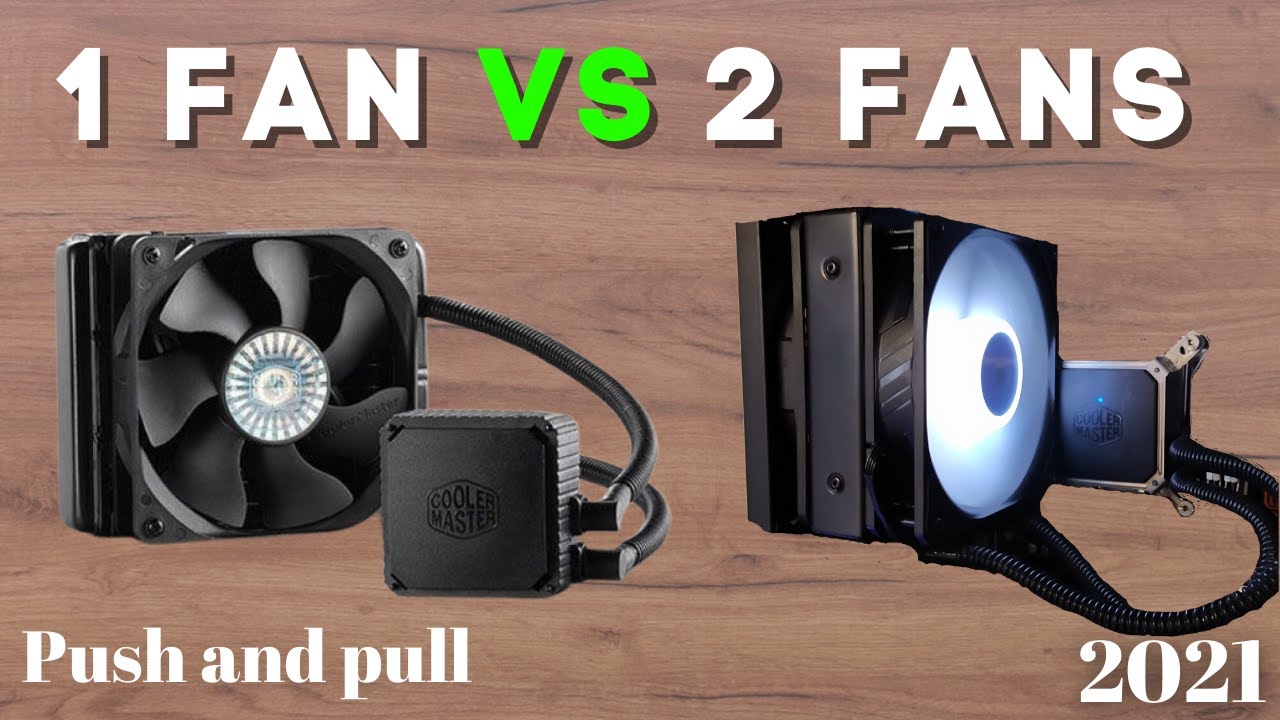 2 FANS no WaterCooler faz diferença ?? Teste 1 FAN vs 2 FANS !! (PUSH ...