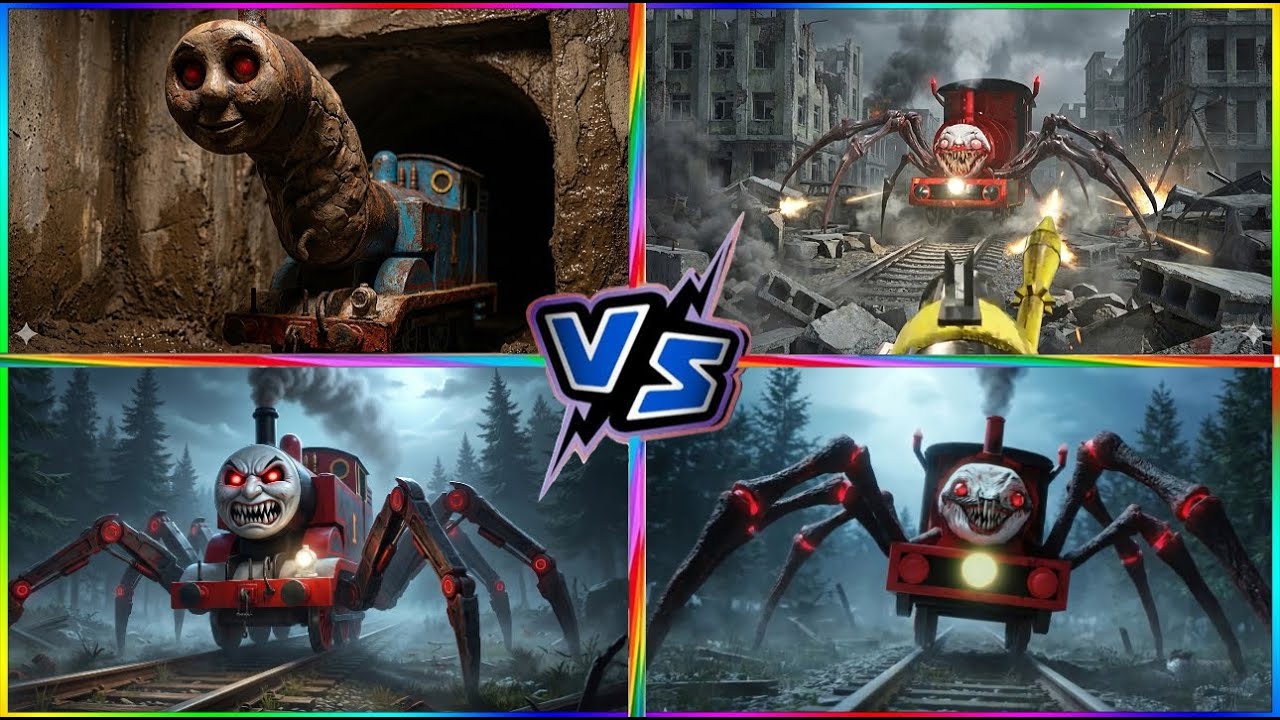 Mutant Train Monster🆚Friendly Engine🆚Dark Rail Beast—Epic Tiles Hop ...