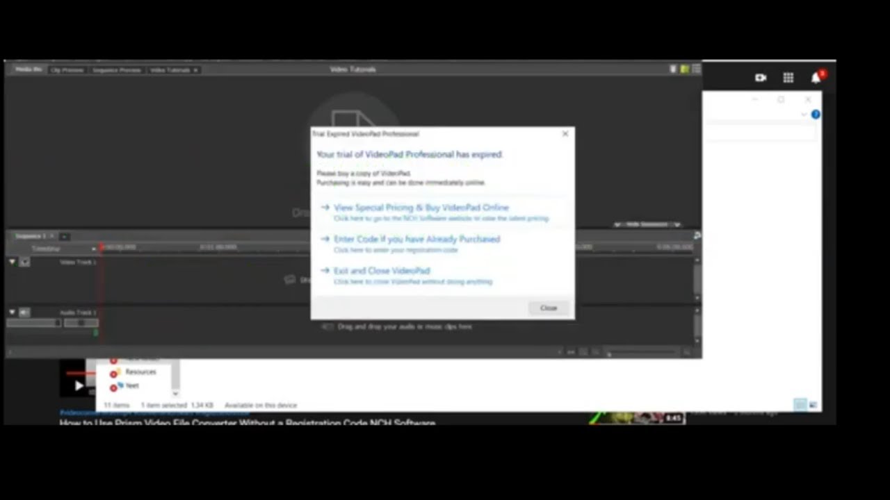 How to stop Video Pad Professional software from asking registration ...