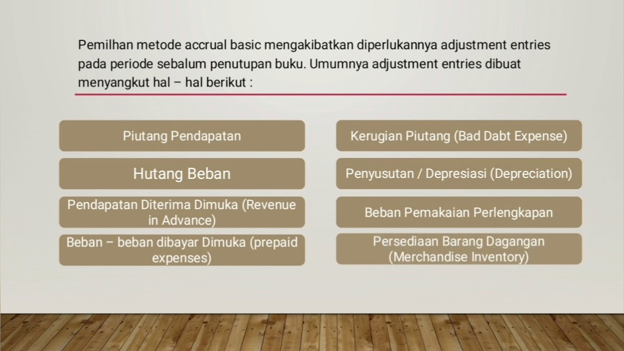 KONSEP PENGAKUAN PENDAPATAN BEBAN DAN PROSES PENYESUAIAN - YouTube