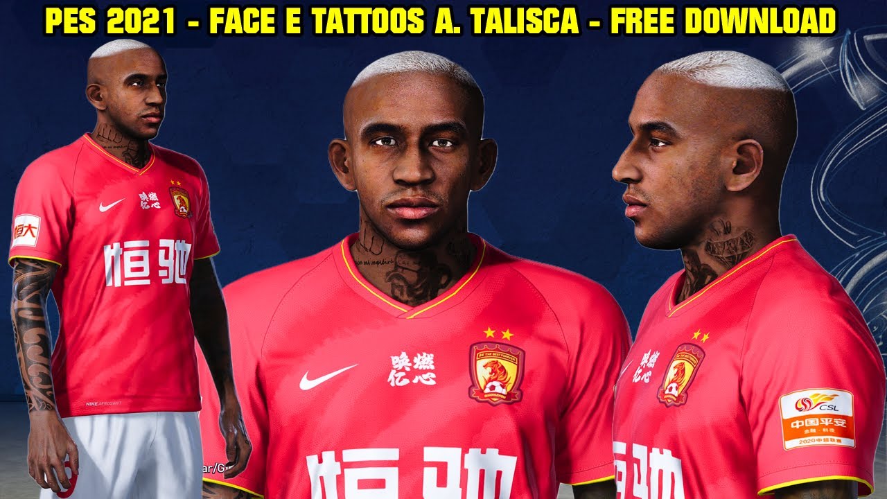 PES 2021 - FACE + TATTOOS ANDERSON TALISCA - 4K - YouTube