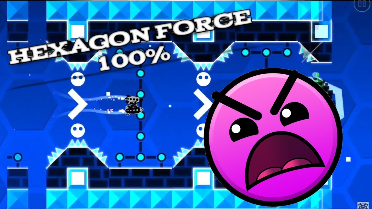 SOMOS DOBLES | GEOMETRY DASH | HEXAGON FORCE 100% GG!! - YouTube