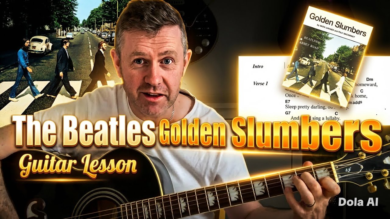 Golden Slumbers The Beatles Acoustic Guitar Lesson - Learn It In 5 ...