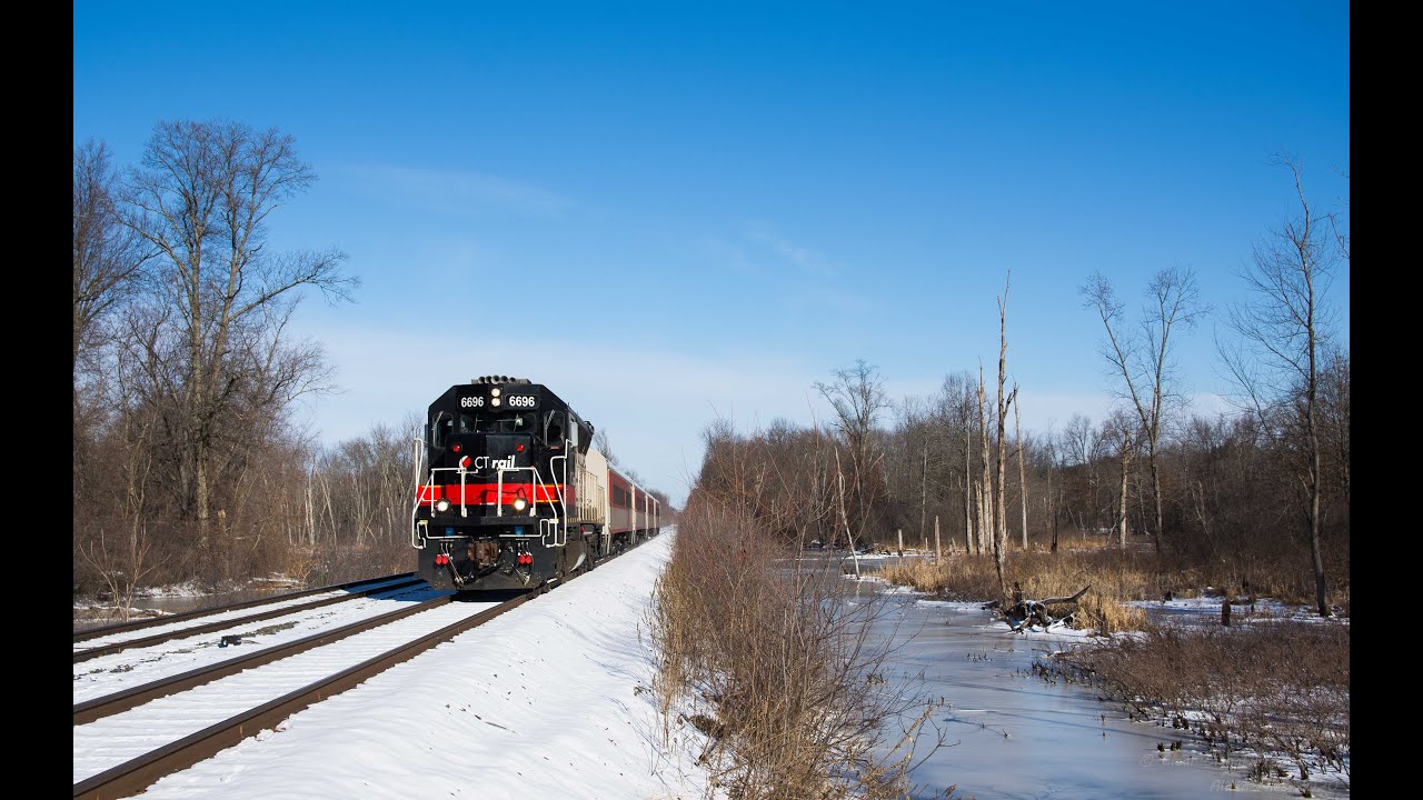 January on Amtrak's Springfield Line. - YouTube