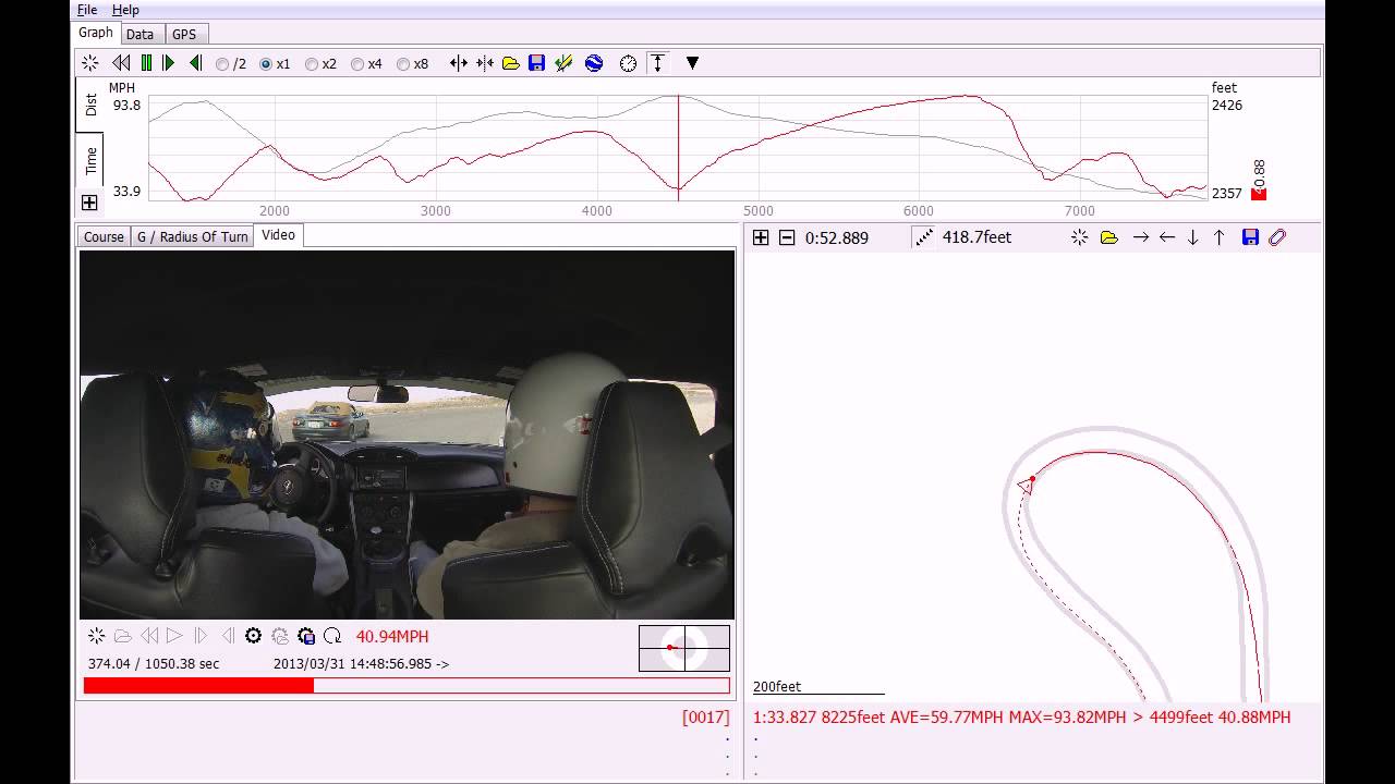 Stock FR-S on RS*R coilovers at Streets of Willow - 1:33 (using DigSpice Data-Logger) - YouTube