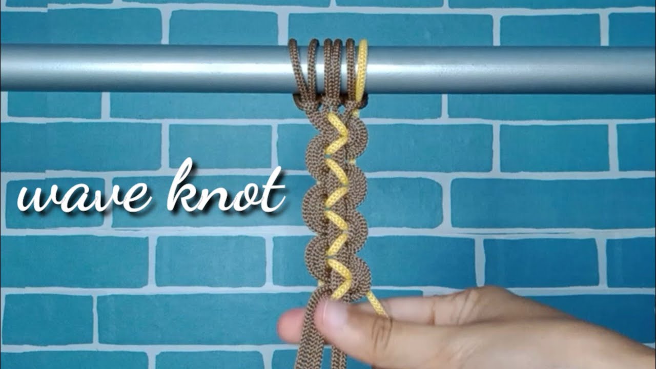 macrame Knot tutorial:[wave Knot] - YouTube
