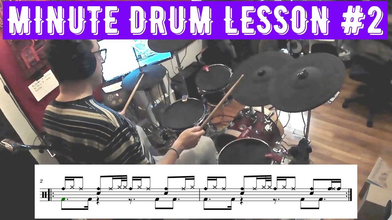 Minute Drum Lesson #2 - Play like an 80s drum machine! - YouTube