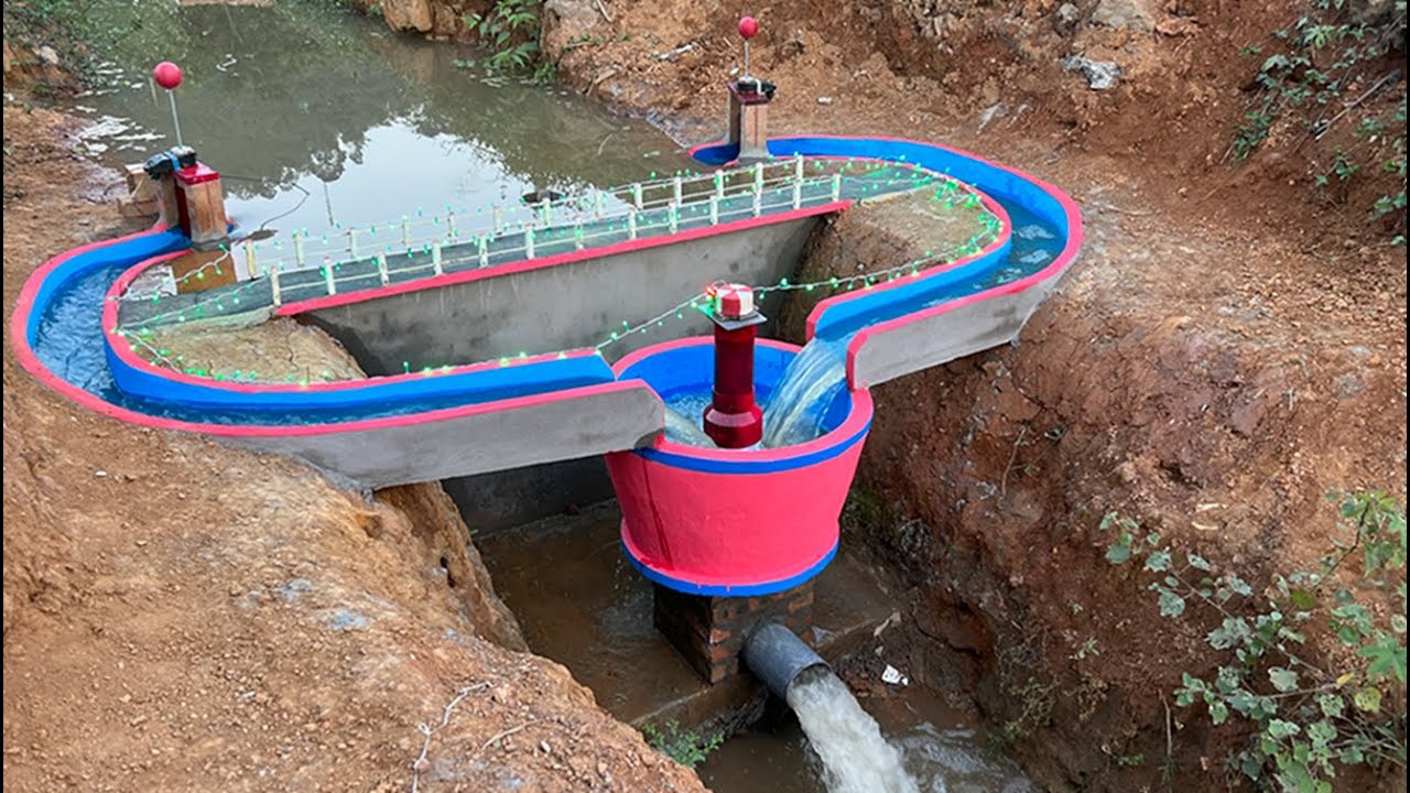 Building a mini hydroelectric dam to generate electricity is extremely ...