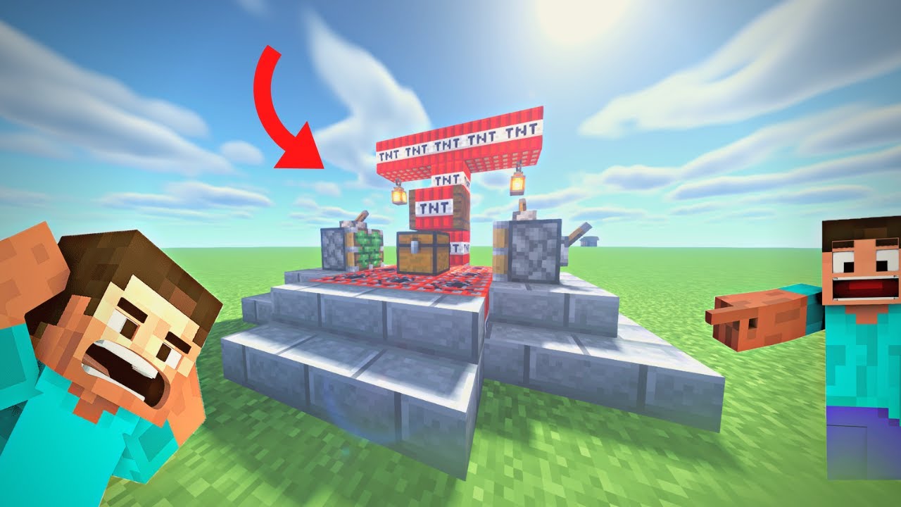 How to make a trap chest to troll your friends in Minecraft.#2 - YouTube