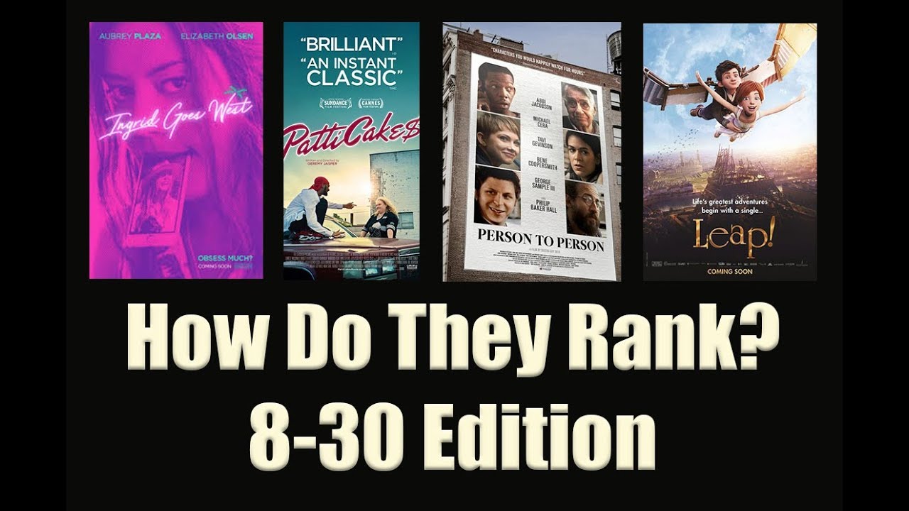 How Do The Movies Rank? 8-30-17 Edition - YouTube