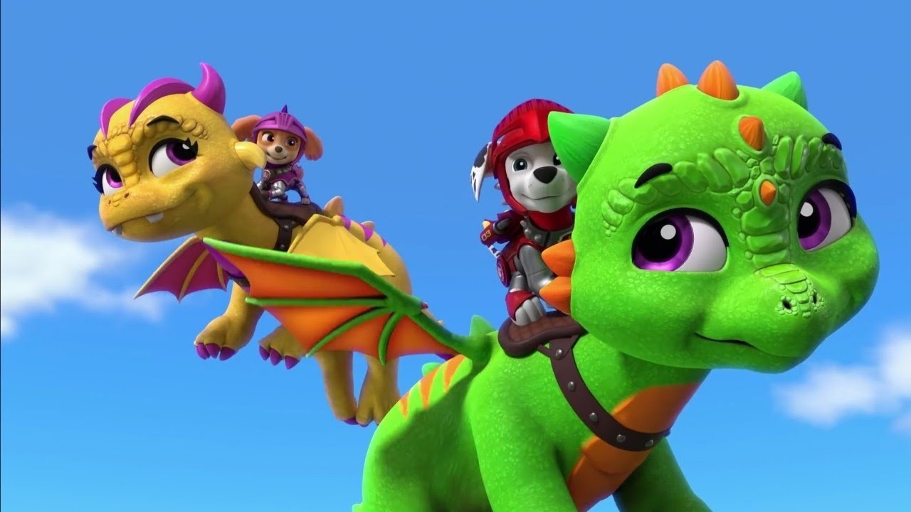 Paw patrol- Volcano place and Dino world!| Paw patrol Rescue worls ...