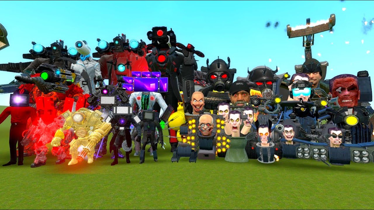 RED DRILL TITAN,COUNTER TITAN AND CLOCK MAN VS ALL SKIBIDI TOILET 1-76 ...