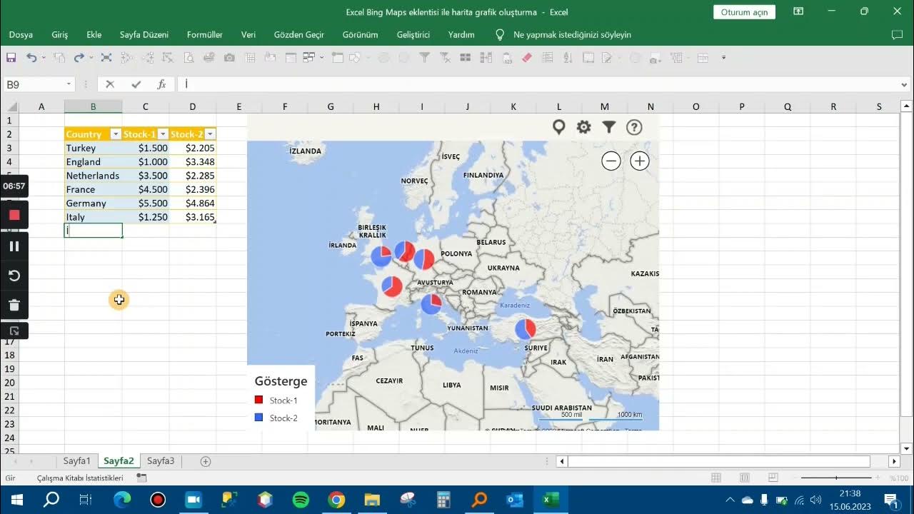 #Excel'de Bing maps eklentisi(Add-in) ile Harita Grafiği Oluşturma ...