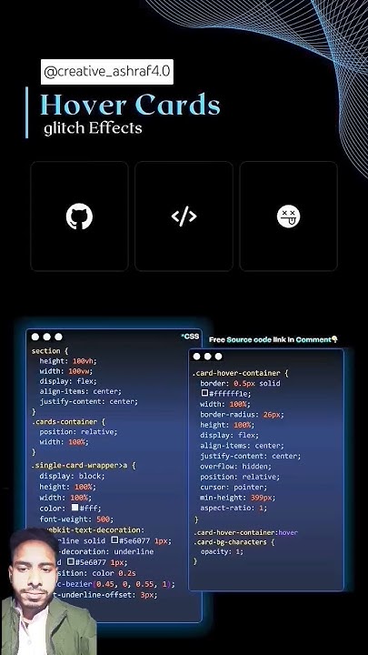 🚀🤣🤣💻 cards design with...#coding #codingisfun #programming @codewith_muhilan #python #javascript ...