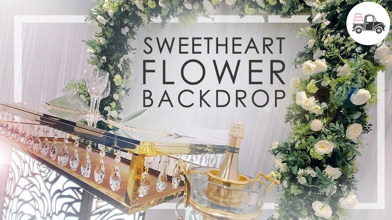 EASY TUTORIAL: MAKE WEDDING BACKDROP STAND ARCH WITH FLOWERS! - YouTube