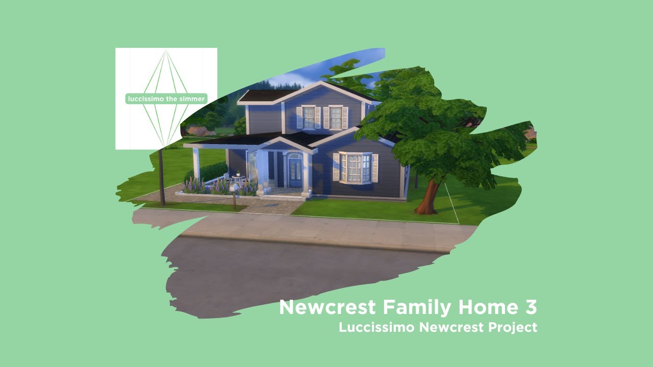 Base Game Newcrest Family Home - Sims 4 Speed Build // Luccissimo ...