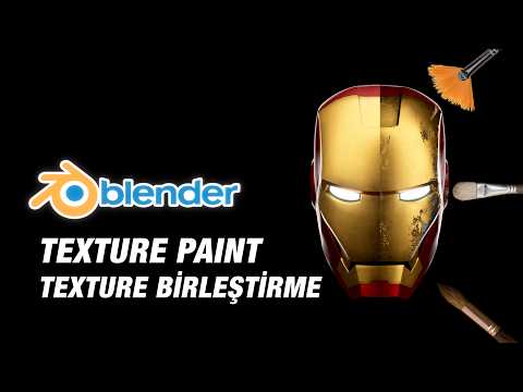 Texture Paint Texture Birleştirme #tr #blender3d