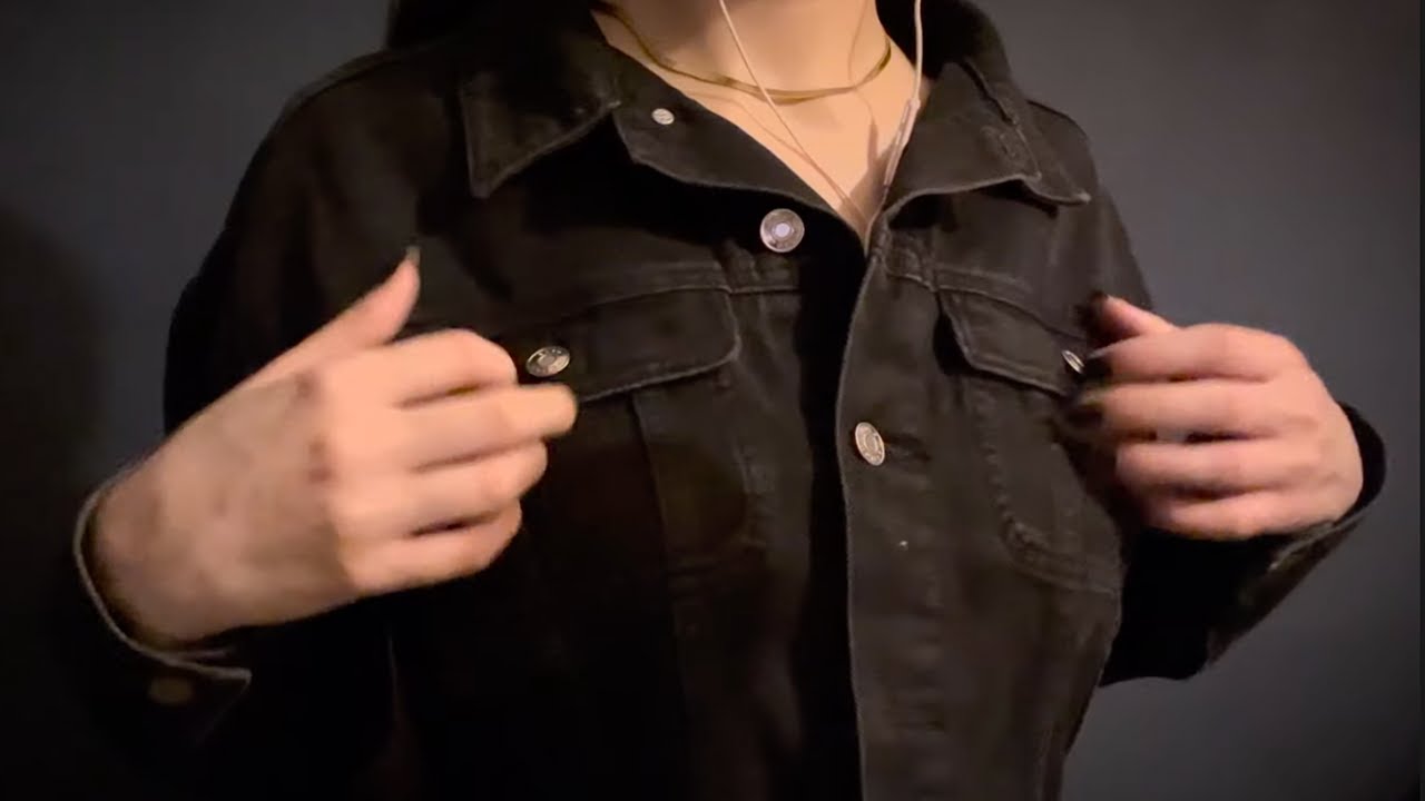 1 HOUR ASMR fast & aggressive denim jean jacket scratching ⚡️ No ...