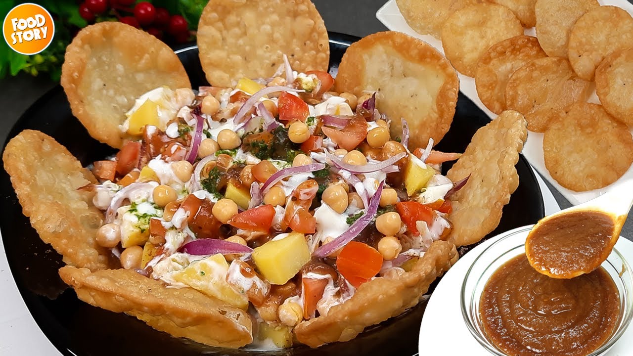 Papri Chaat Recipe - Eid Special Recipe - Papdi chaat recipe street ...
