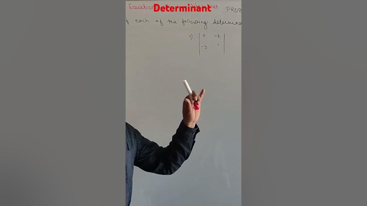 How to solve determinant - YouTube