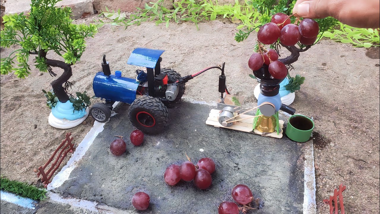 diy tractor mini making grape juice machine | diy tractor - flour mill ...
