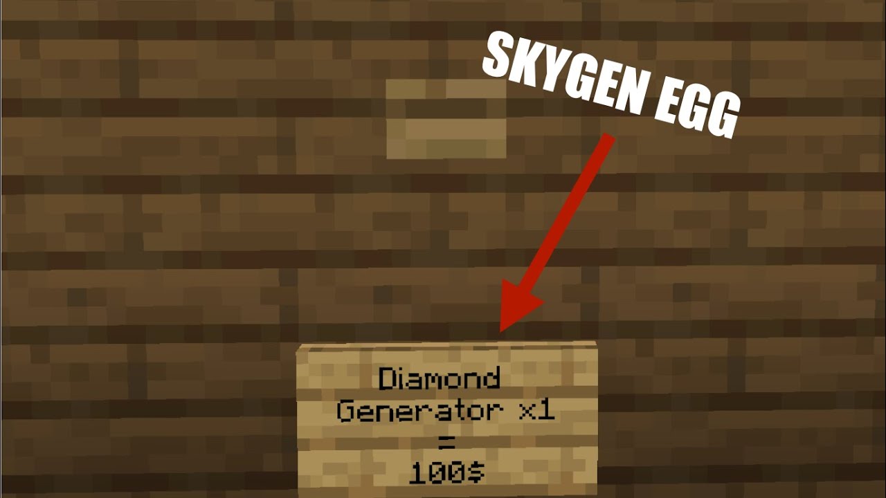 How to Make SkyGen Generator Eggs and Shop for it in Minecraft *bedrock ...
