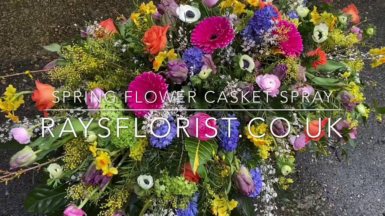 Spring Flower Casket Spray - YouTube