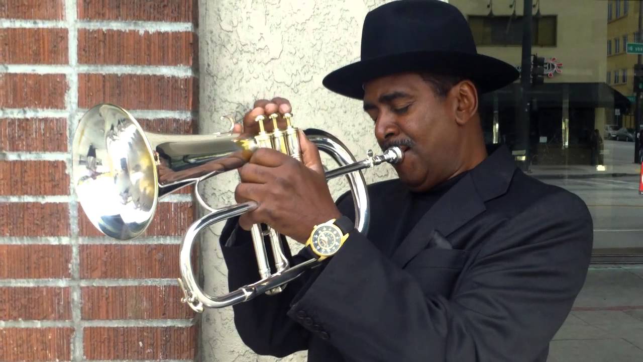 Billy Coats plays the Flugelhorn for the Pasadena Music Scene on Los ...