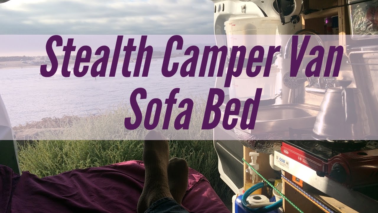 Stealth Camper Van Sofa Bed - YouTube