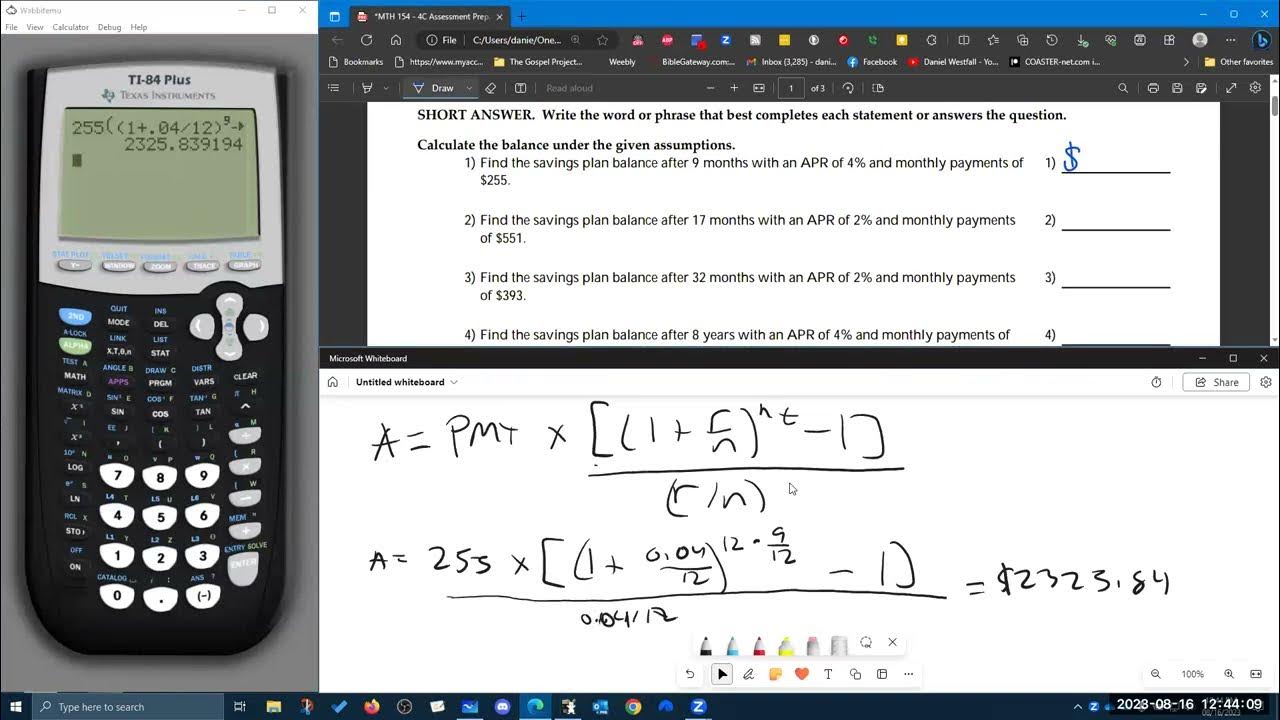 4C: Using the Savings Plan Formula - YouTube