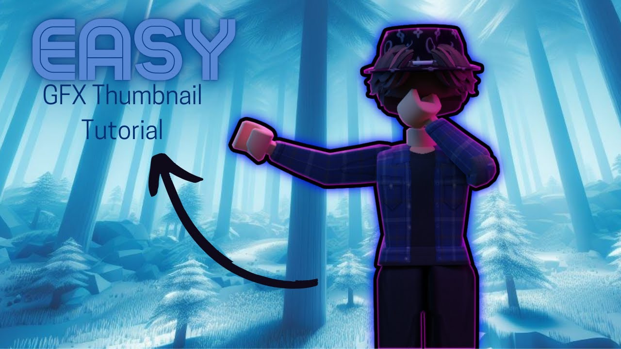 How to make a FREE Roblox Thumbnail - YouTube