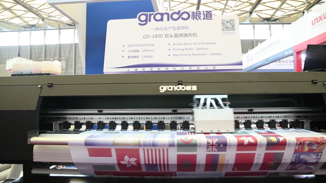 GRANDO 1.8m direct sublimation printer with double 5113 print heads ...