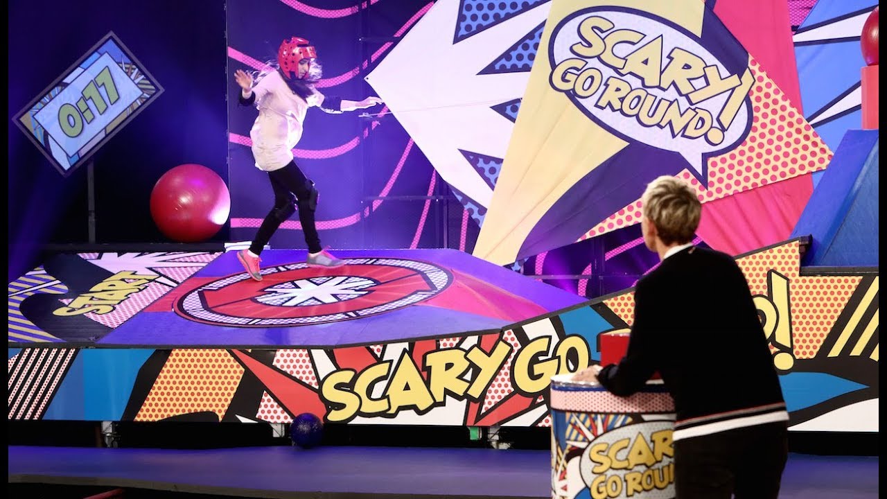 Ellen's Fans Ride on the Scary-Go-Round - YouTube