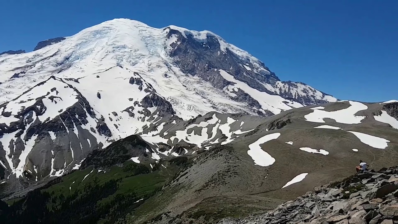 043 WA: Mt Rainier (Sunrise) Hike, Corral Pass Campground - YouTube