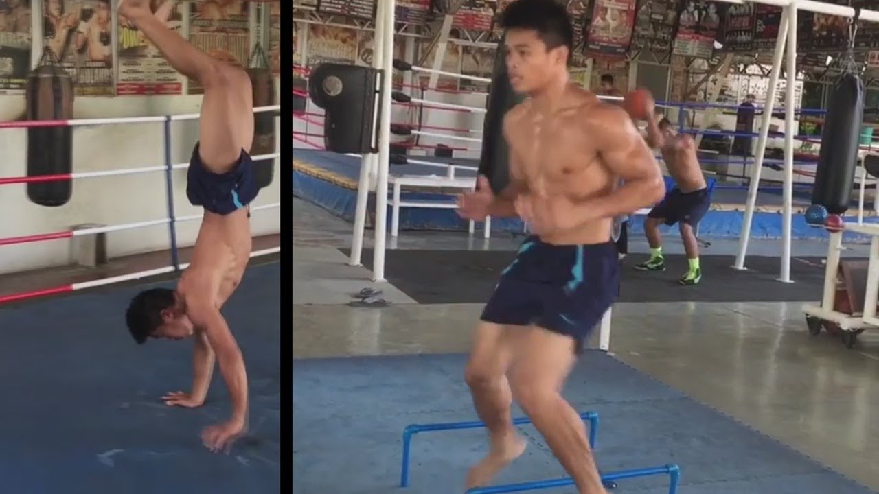 Jonas Sultan at Edlorde gym showing off his moves | Fights Jerwin ...