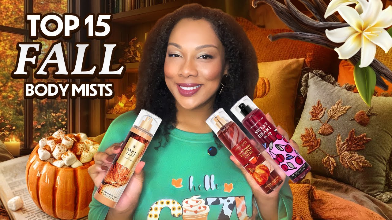 🍁TOP 15 COZY FALL BODY MISTS!🍂 BATH & BODY WORKS FALL BODY MISTS! - YouTube