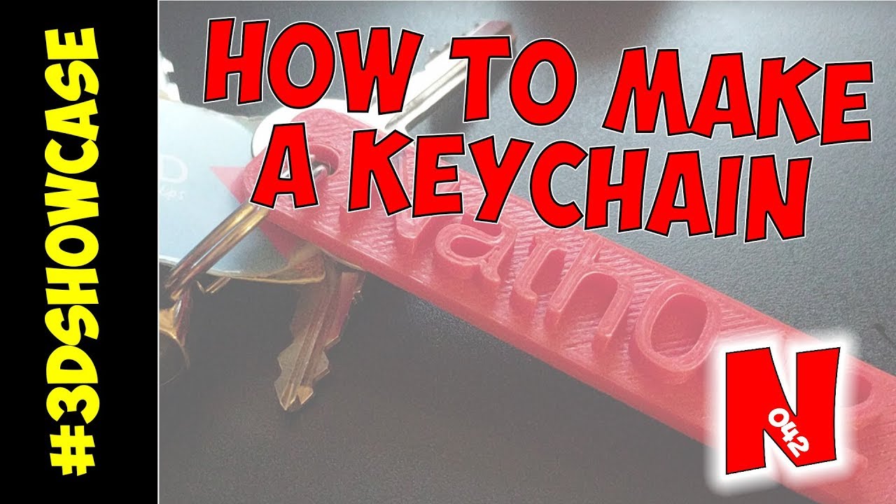 How To Make Your Own Customizable Keychain (Thingiverse 3D Printable ...
