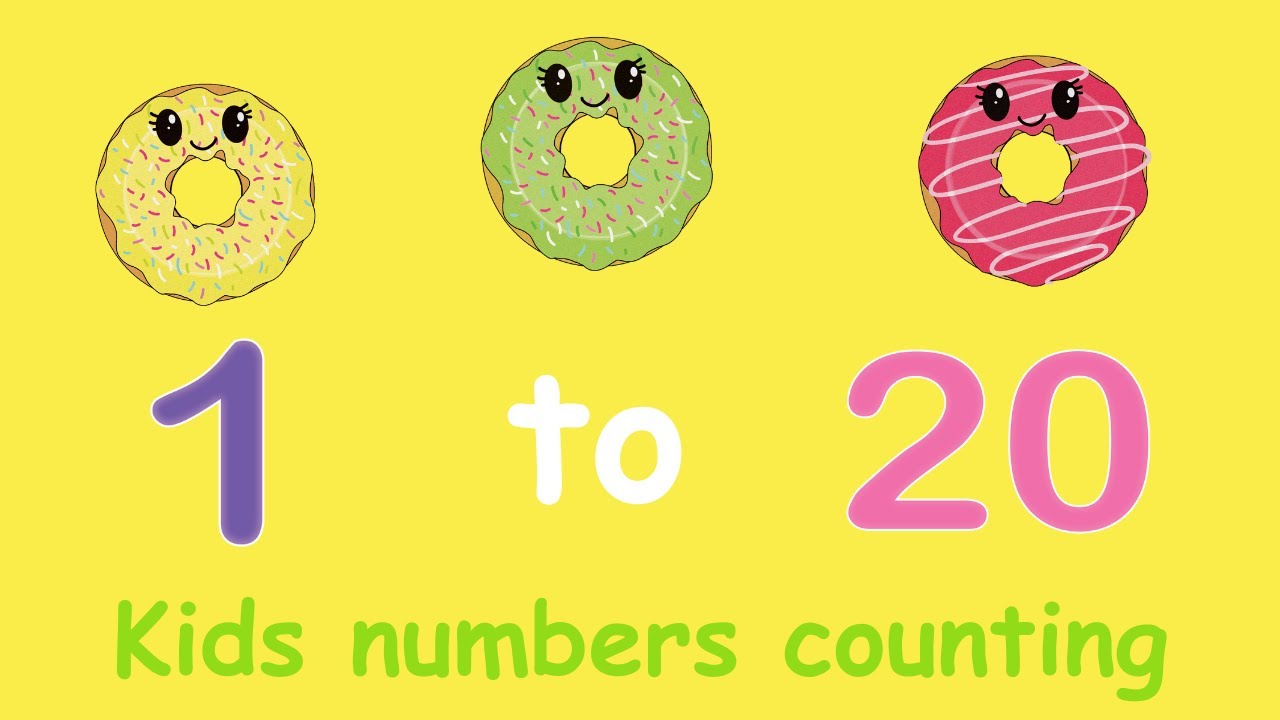 NUMBERS SONG - Learn to count from 1 to 20 | Super simple | Donuts song ...