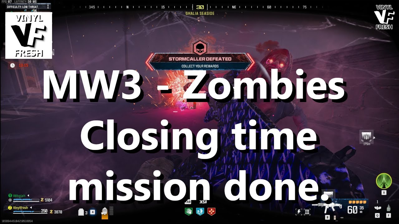 COD - MW3 - Zombies - 'Closing Time' mission done - 'Storm Caller' boss ...