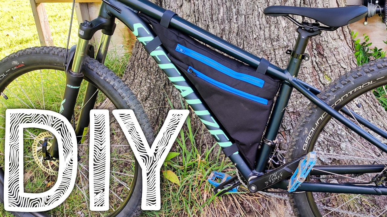 DIY Bikepacking Frame Bag - Quick + Simple MYOG Build - YouTube