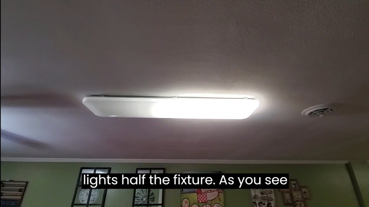 Repair half lit LED Light Fixture - YouTube