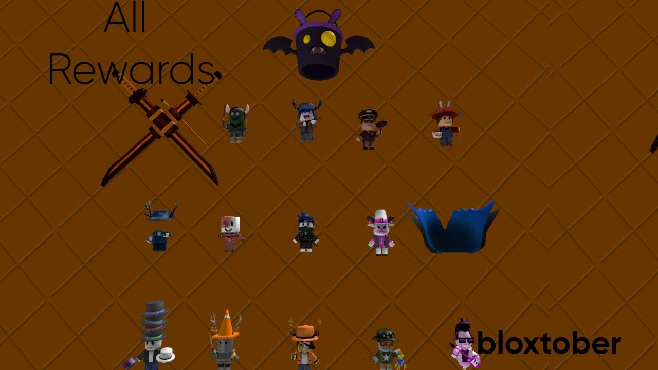 ALL REWARDS IN THE BLOXTOBER HANGOUT GAME 2025 - YouTube