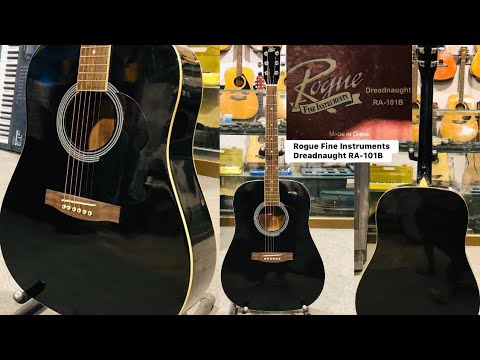 Rogue Fine Instruments Dreadnaught RA-101B ( Wilsons music instruments ...