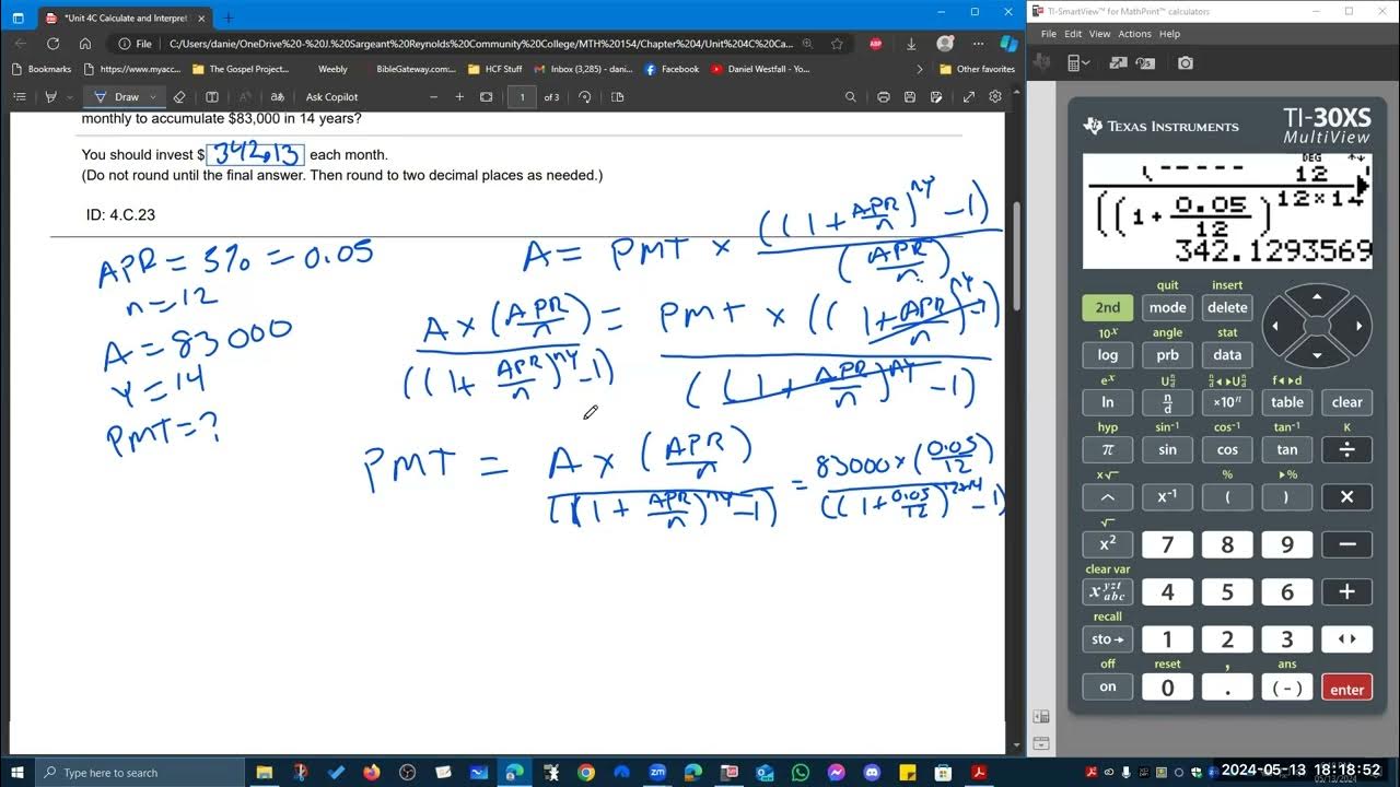 Unit 4C Calculate and Interpret Balances, Interest, and Deposit Amts ...