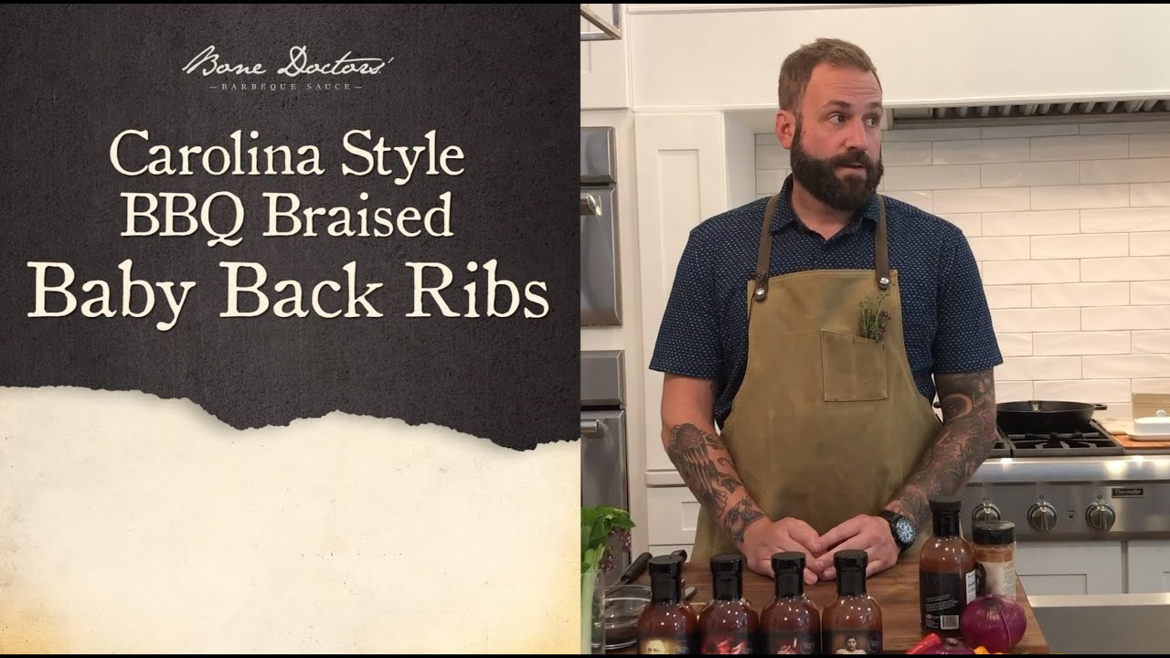 Carolina Style BBQ Braised Baby Back Ribs - Bone Doctors' BBQ - YouTube